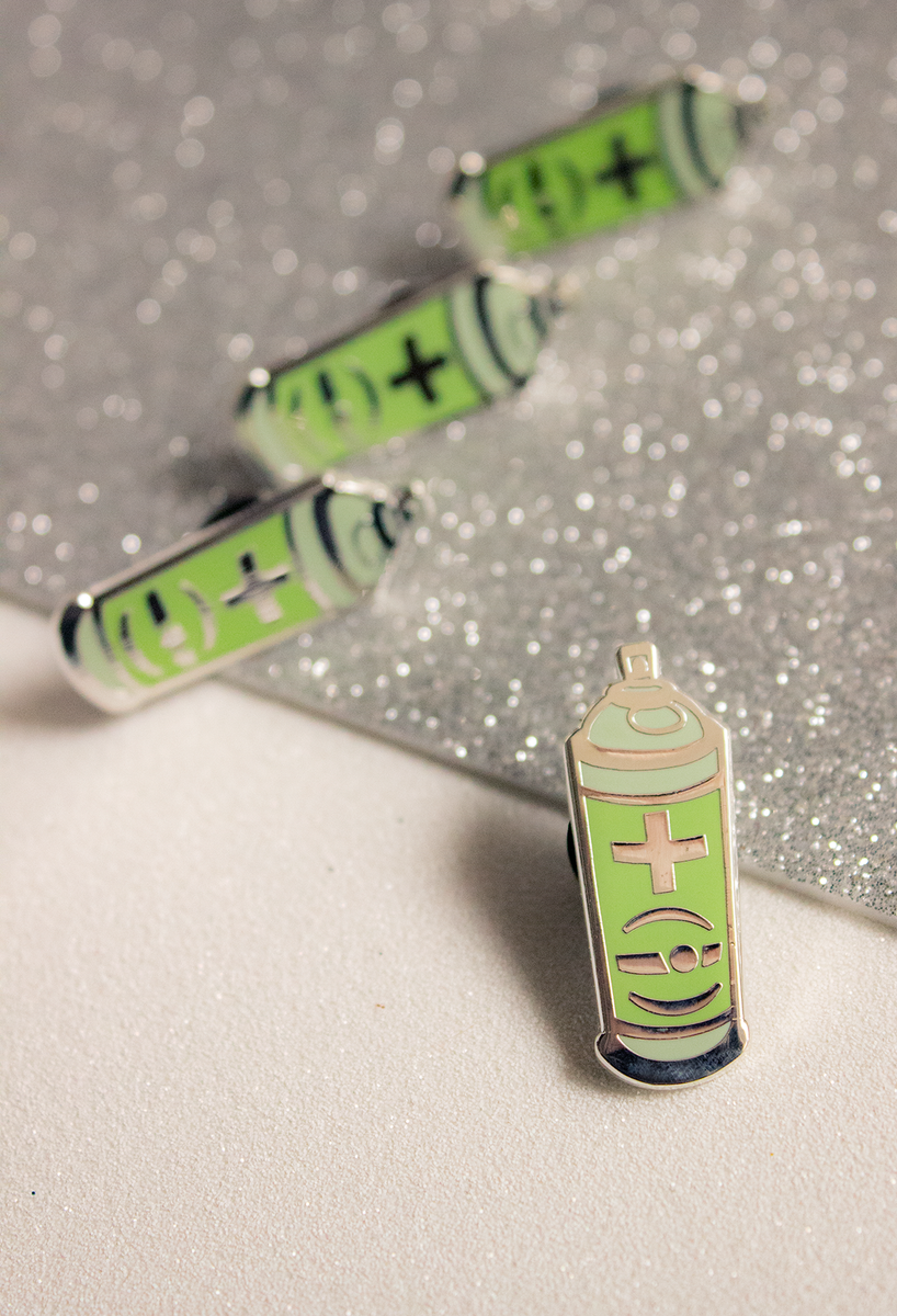 First Aid Spray - Enamel Pin – SoyNutts Store